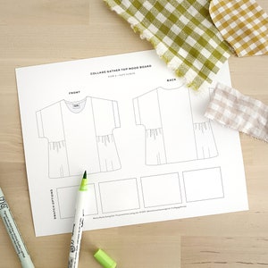 Collage Gather Top - PDF Sewing Pattern - Etsy