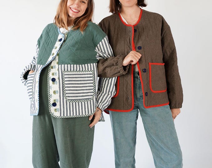 Patchwork Chore Coat Pattern - Etsy Canada