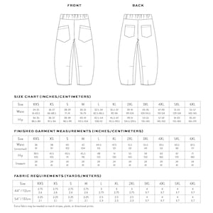 Archer Work Pants - PDF Sewing Pattern - Etsy
