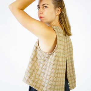 Open Back Smock Top - PDF Sewing Pattern - Etsy