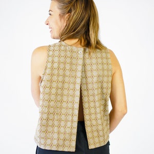 Open Back Smock Top - PDF Sewing Pattern - Etsy