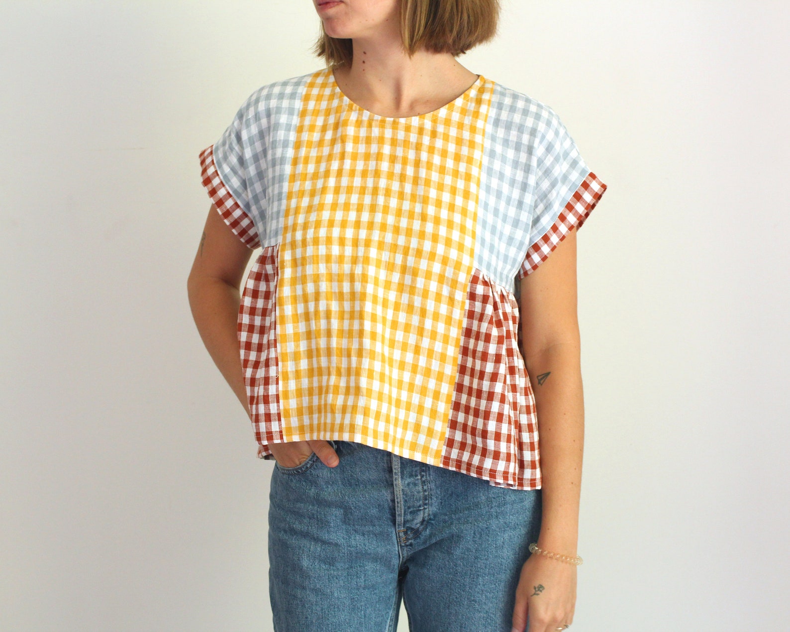 Collage Gather Top PDF Sewing Pattern - Etsy Australia