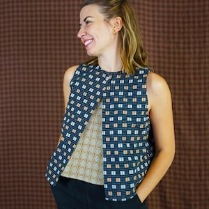 Open Back Smock Top - PDF Sewing Pattern - Etsy