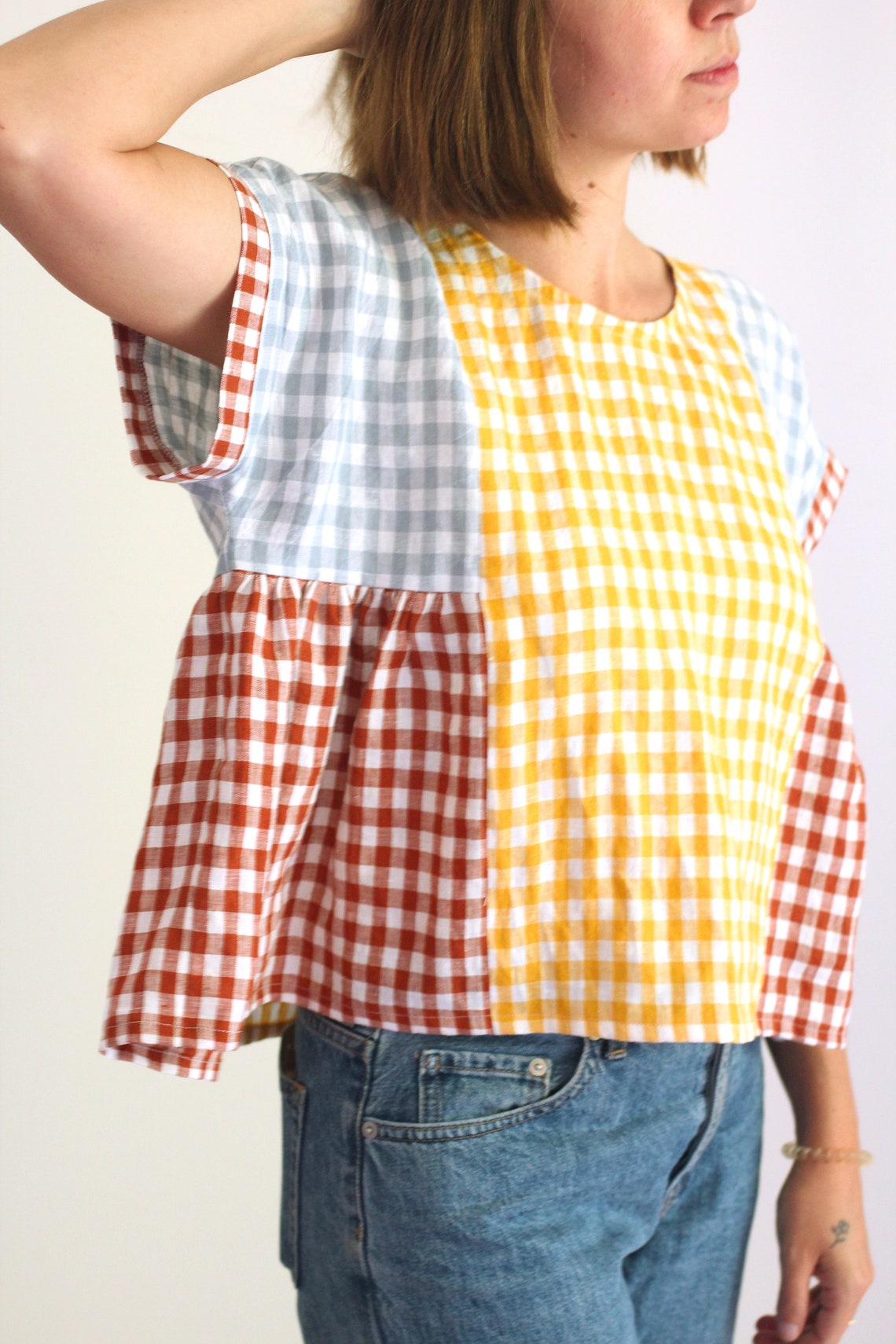 Collage Gather Top PDF Sewing Pattern - Etsy Australia