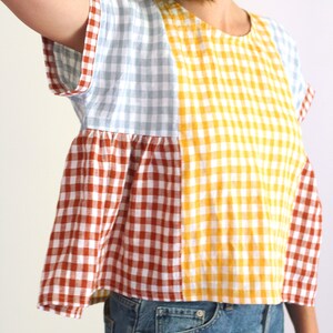 Collage Gather Top PDF Sewing Pattern - Etsy