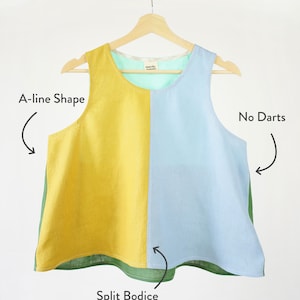 Peplum Split Tank - PDF Sewing Pattern - Etsy