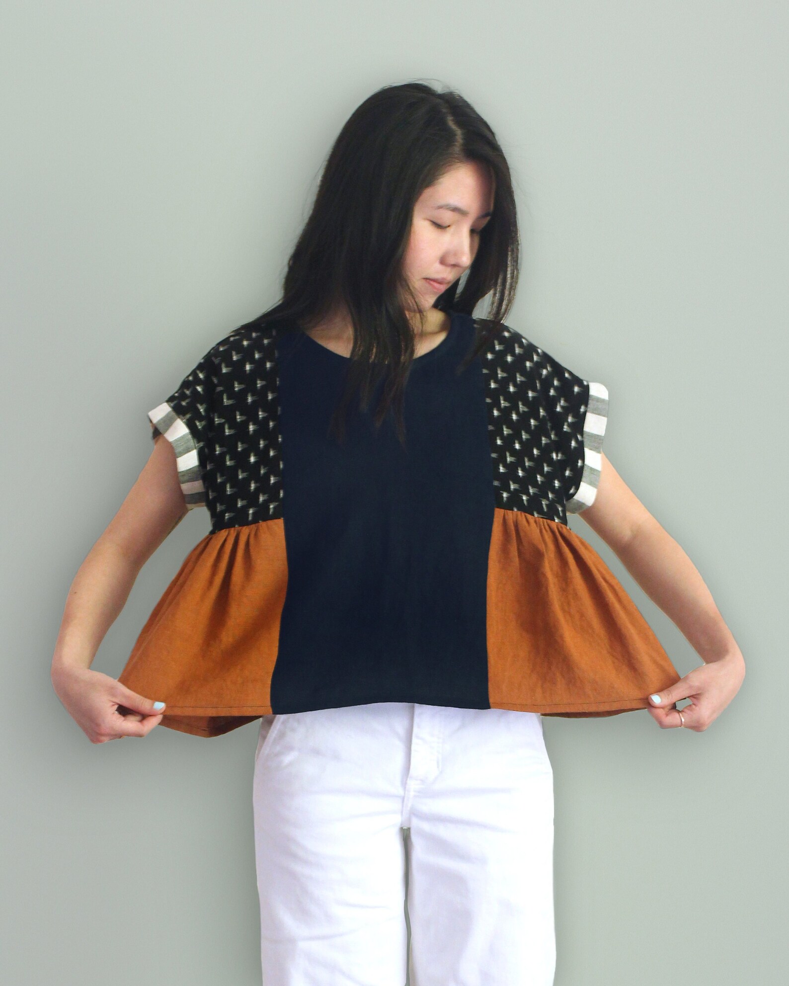 Collage Gather Top PDF Sewing Pattern - Etsy Australia