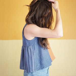 Peplum Split Tank - PDF Sewing Pattern - Etsy