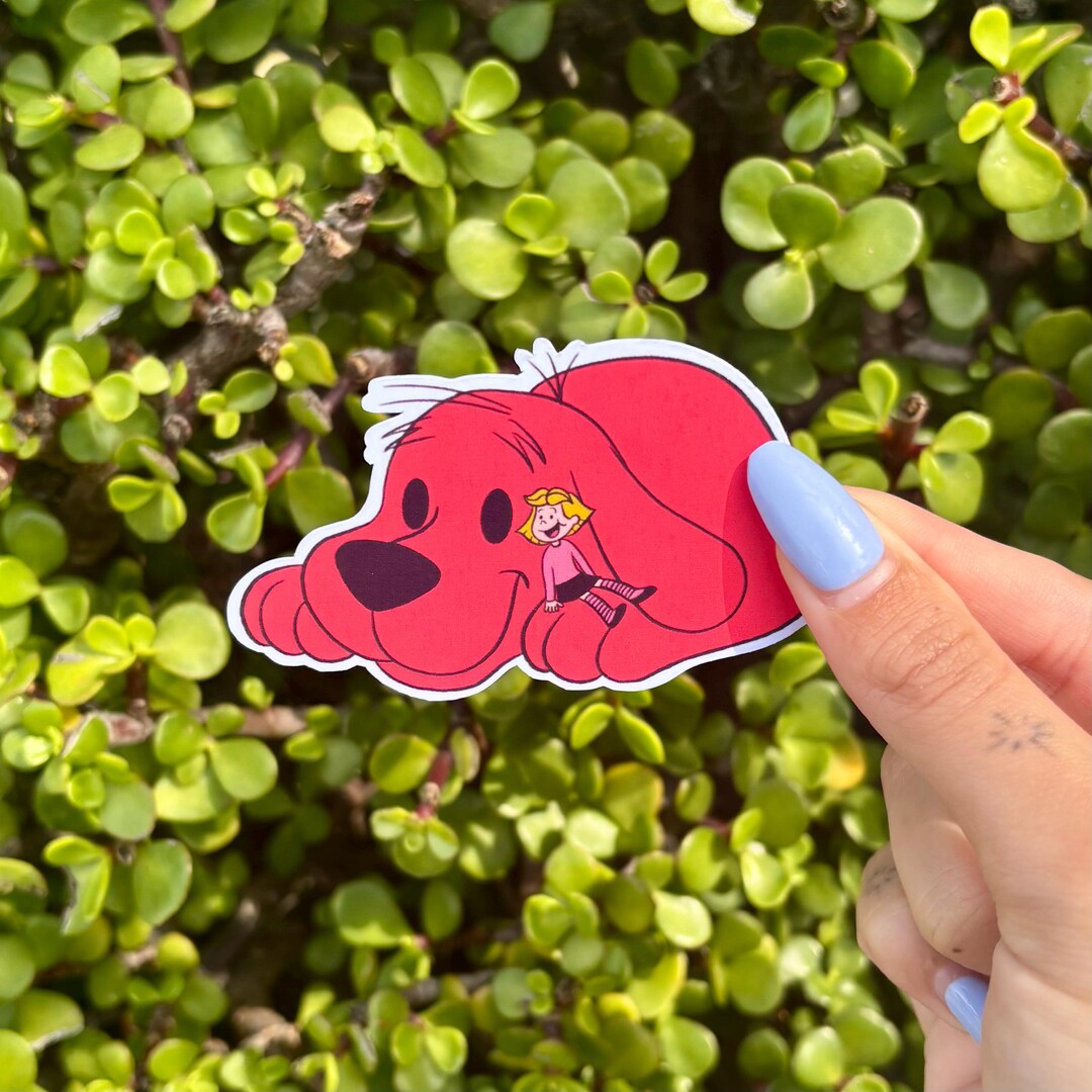 Big Red Dog Sticker - Etsy
