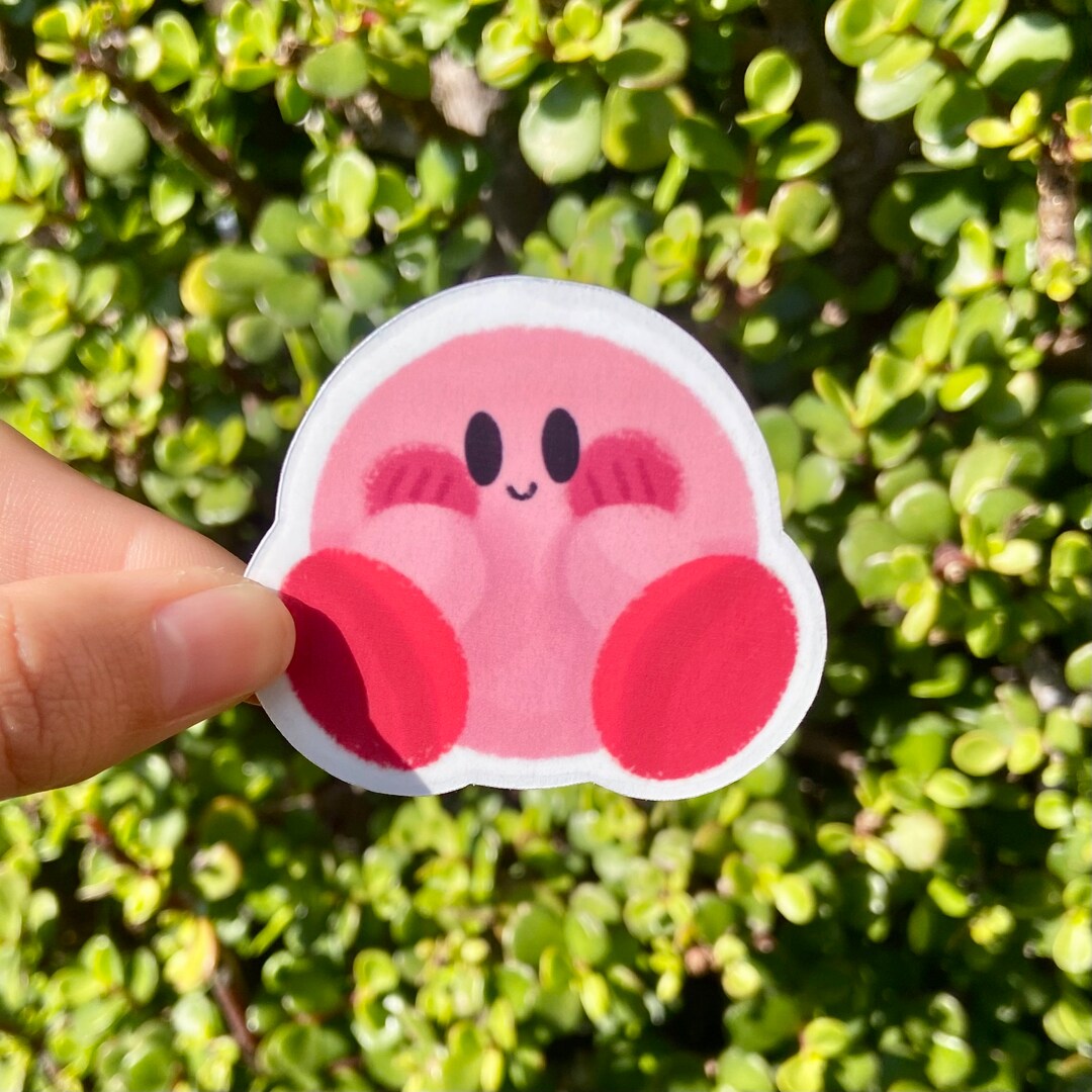 Kirby Cuddles Sticker - Etsy