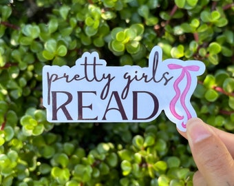 Pretty Girls Read Books Vinyl Decal Sticker - Etsy