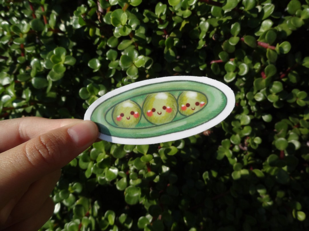 Three Peas Sticker - Etsy