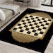 Chess Set Pattern Rug, Chessboard Carpet, Checkers Game, Chess Pieces ...