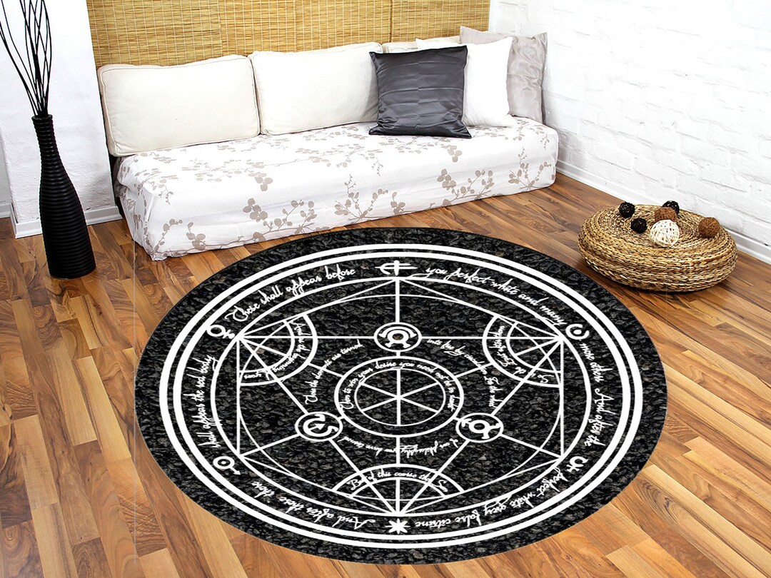 Fullmetal Alchemist Round Rug: Anime Transmutation Circle Carpet - Etsy