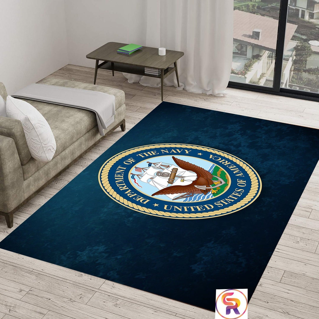 Navy Pattern Rug, Military Rugs, Awesome Rug, Children Game Room Rug ...