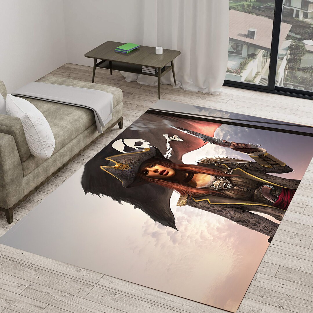 Pirate Rug, Game Rugs, Children Game Room Rug, Home Decor Rug, Area Rug ...