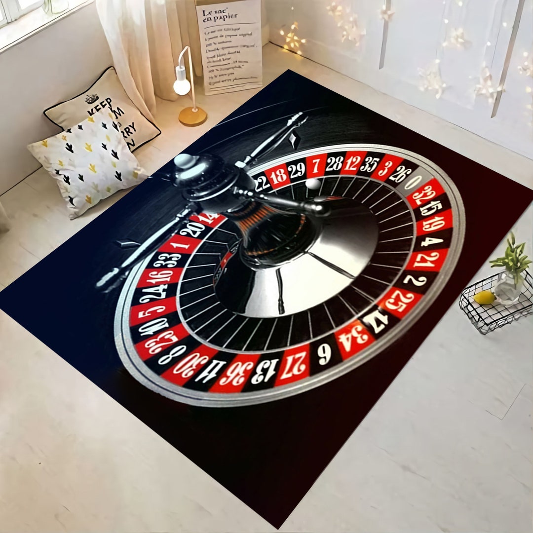 Casino Roulette Wheel Rug: Modern Living Room Decor - Etsy