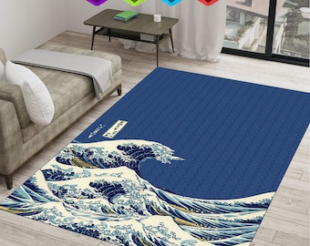 Waves Pattern Rug - Etsy