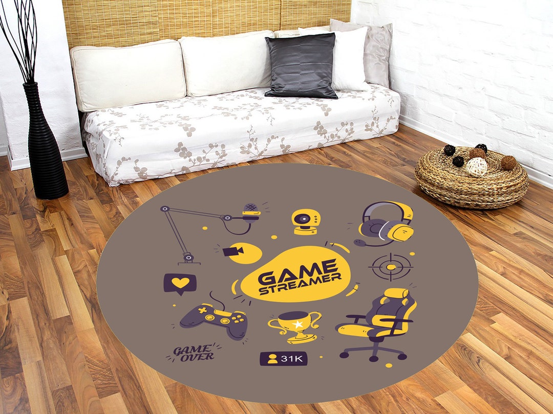 Game Streamer Elements Game Rug, Round Rug for Home Decor, Entrance Rug ...