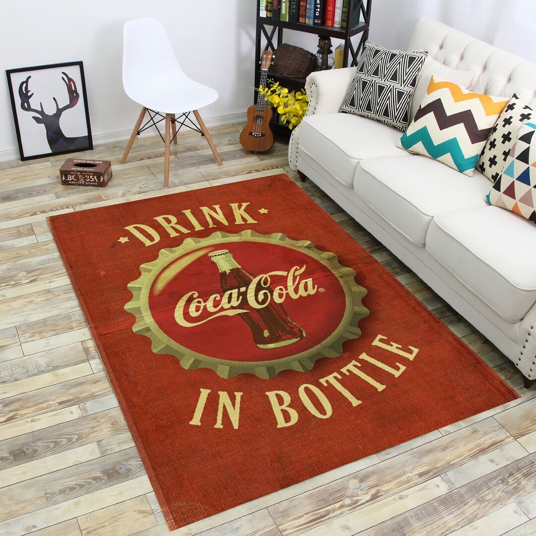 Poster Rug,bottle Decor,coca Cola,coca Cola Retro,coke,coke Gift ...