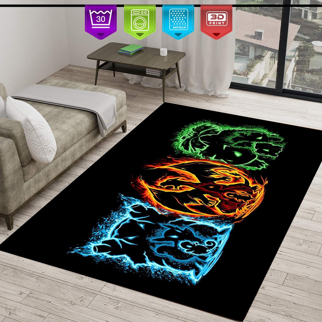 Dragons, Cartoon Characters Pattern Rug, Modern Rug, Home Decore Carpet ...