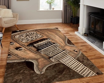 Guitar Area Rugs - Etsy