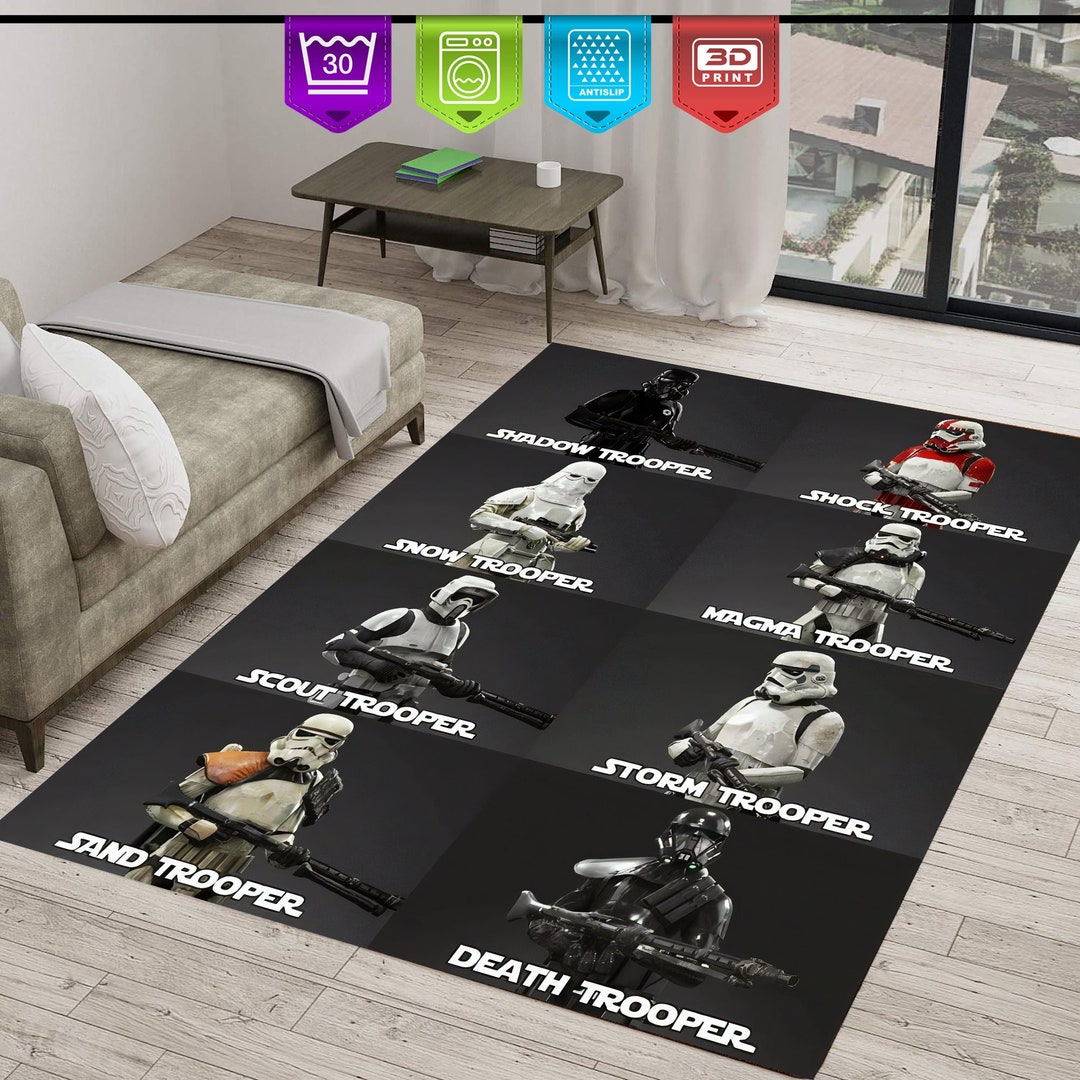 Star Wars Soldiers Rugs for Living Room, Military Rugs, Rugs for ...