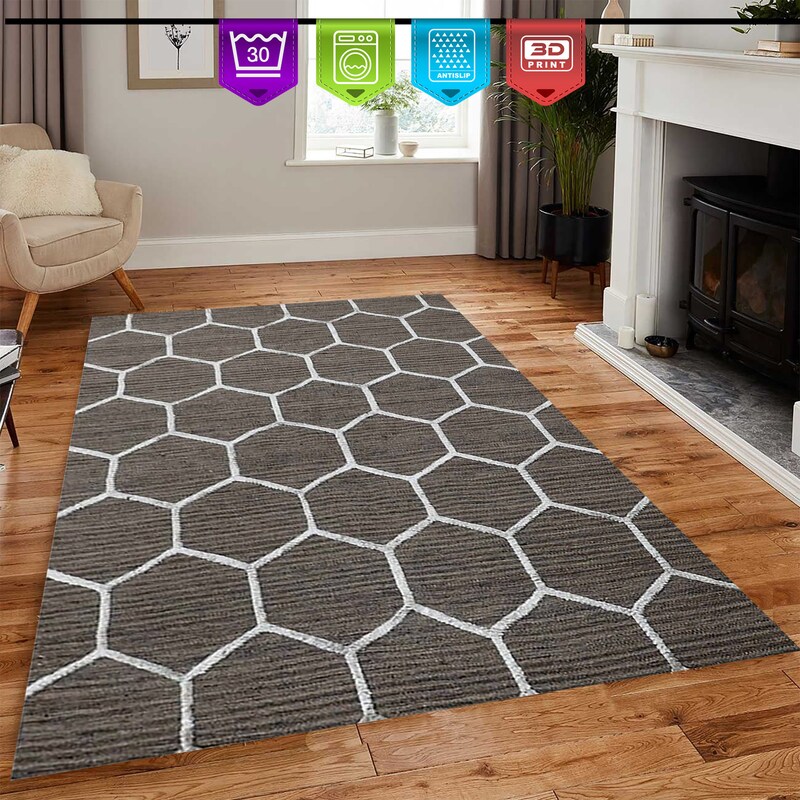 Geometric Rug - Etsy