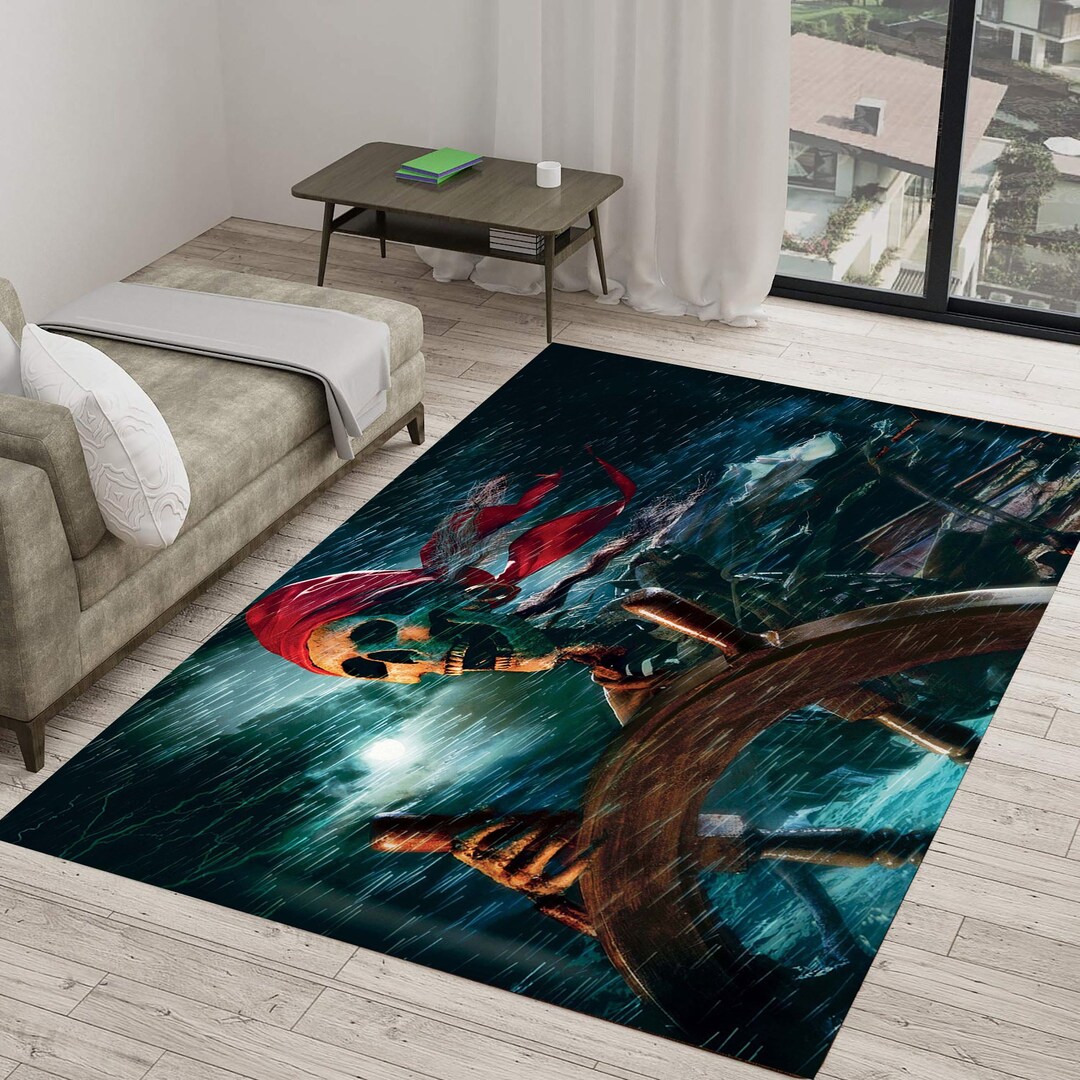 Pirate Rug, Game Rugs, Children Game Room Rug, Home Decor Rug, Area Rug ...