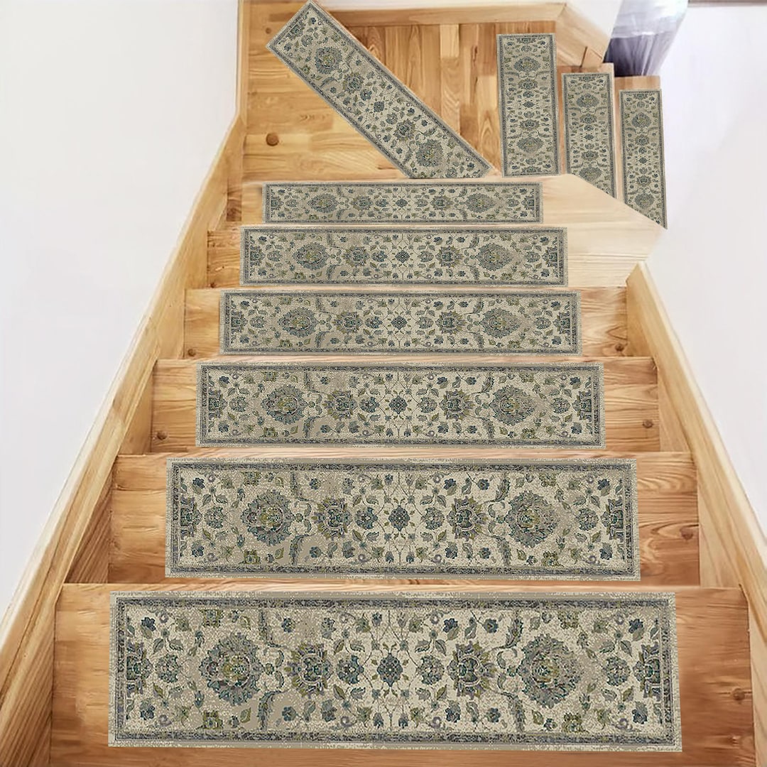 Flowers Pattern,stair Mat,ethnic Rug,stair Tread Rug,non Slip,the ...