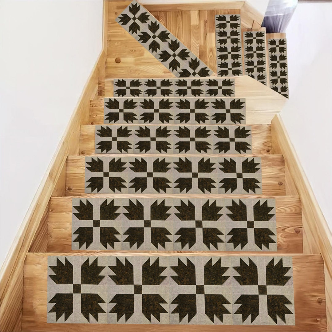 Ethnic Record Pattern Stair Treads: Designer Stair Runner Rug - Etsy