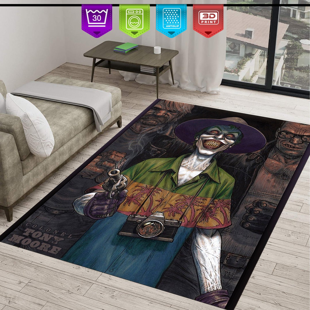 Joker Rug,famous Characters, Joker Quote Home Decoration,aesthetic Rug ...
