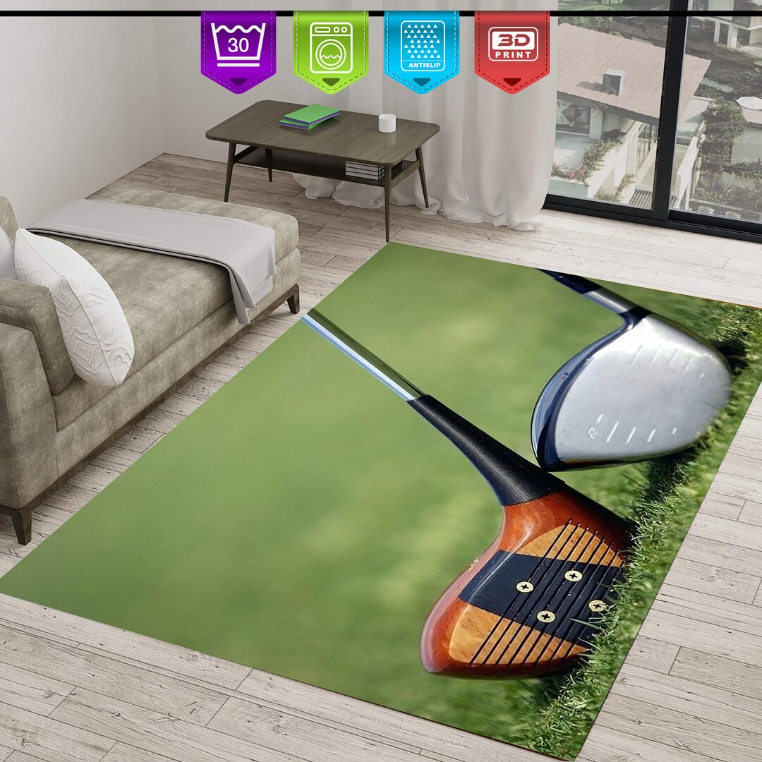 Golf Pattern Rug, Sports Rug, Awesome Trends Rugs for Living Room, Home ...