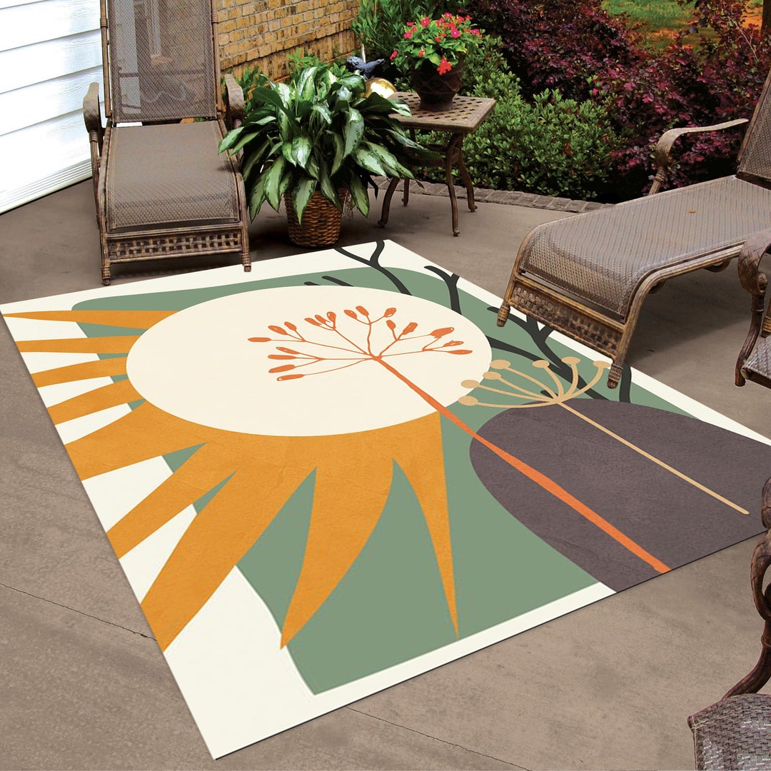 Abstract Rug,flower Pattern,outdoor Rug,abstre Rug,garden Rug,doormat ...