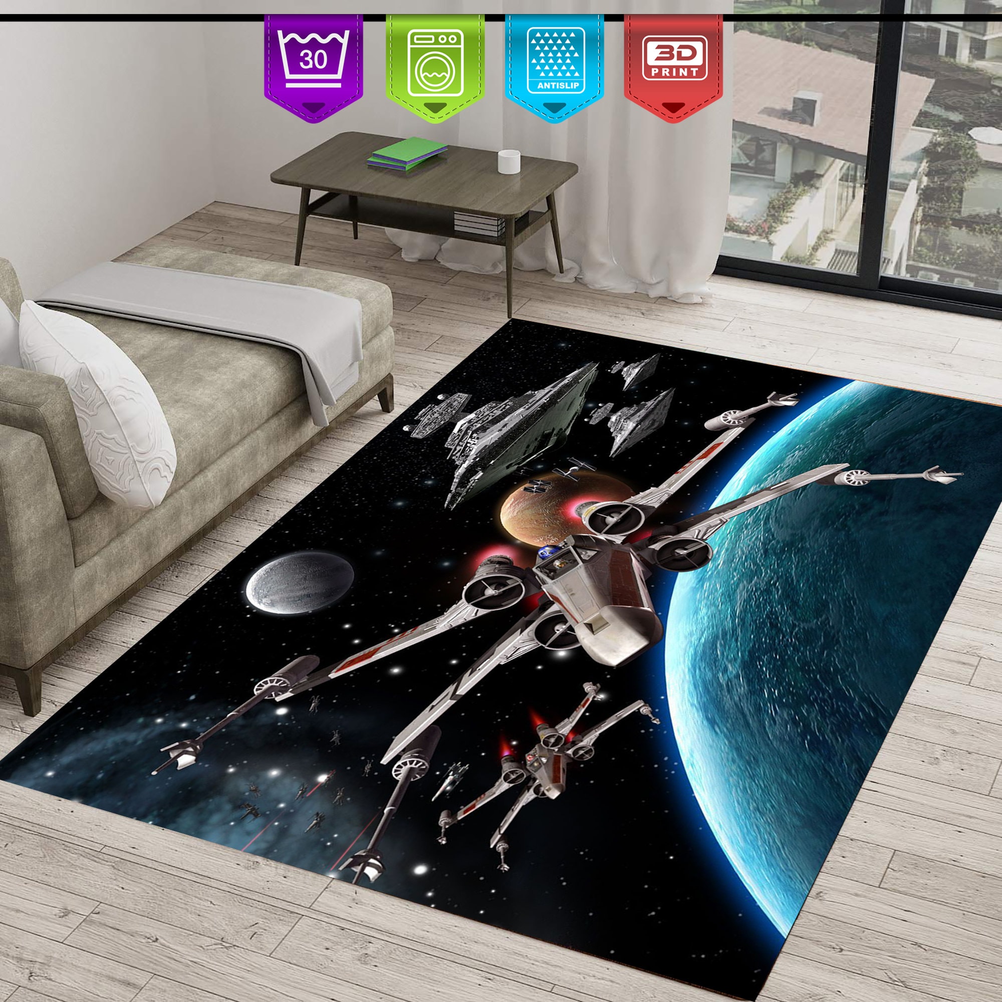 Battle Ship Star Wars Rugliving Room Rug Modern Rug Home - Etsy
