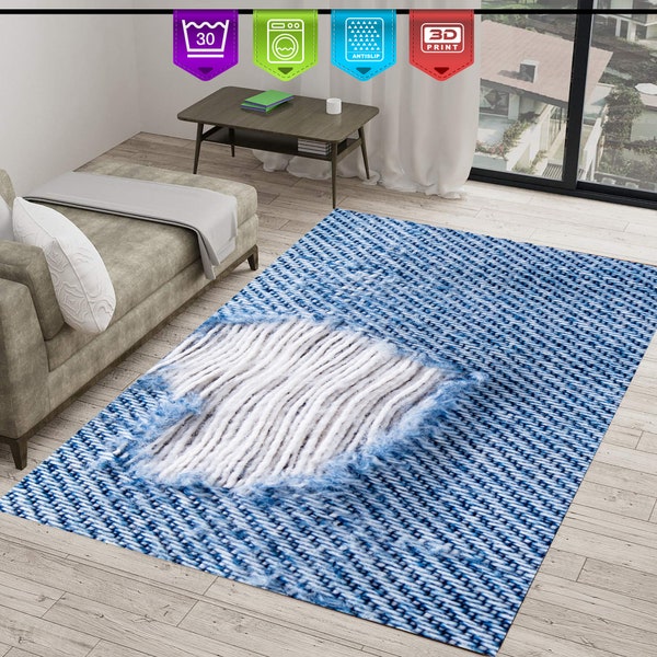 Jean Rug - Etsy