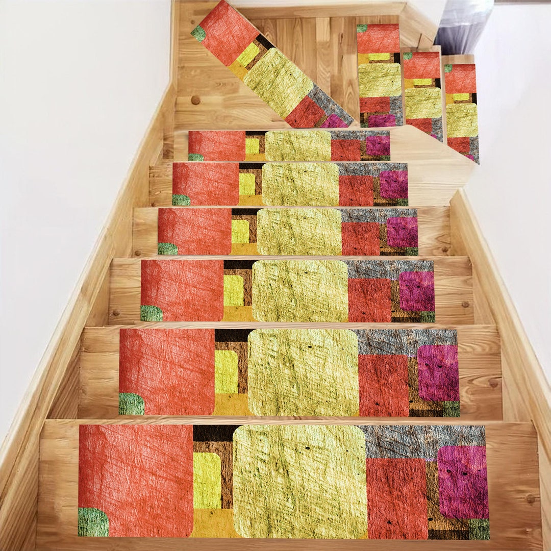 Stair Mat,colorful Stair Rug,stair Rug,non Slip,stair Step,the Record ...