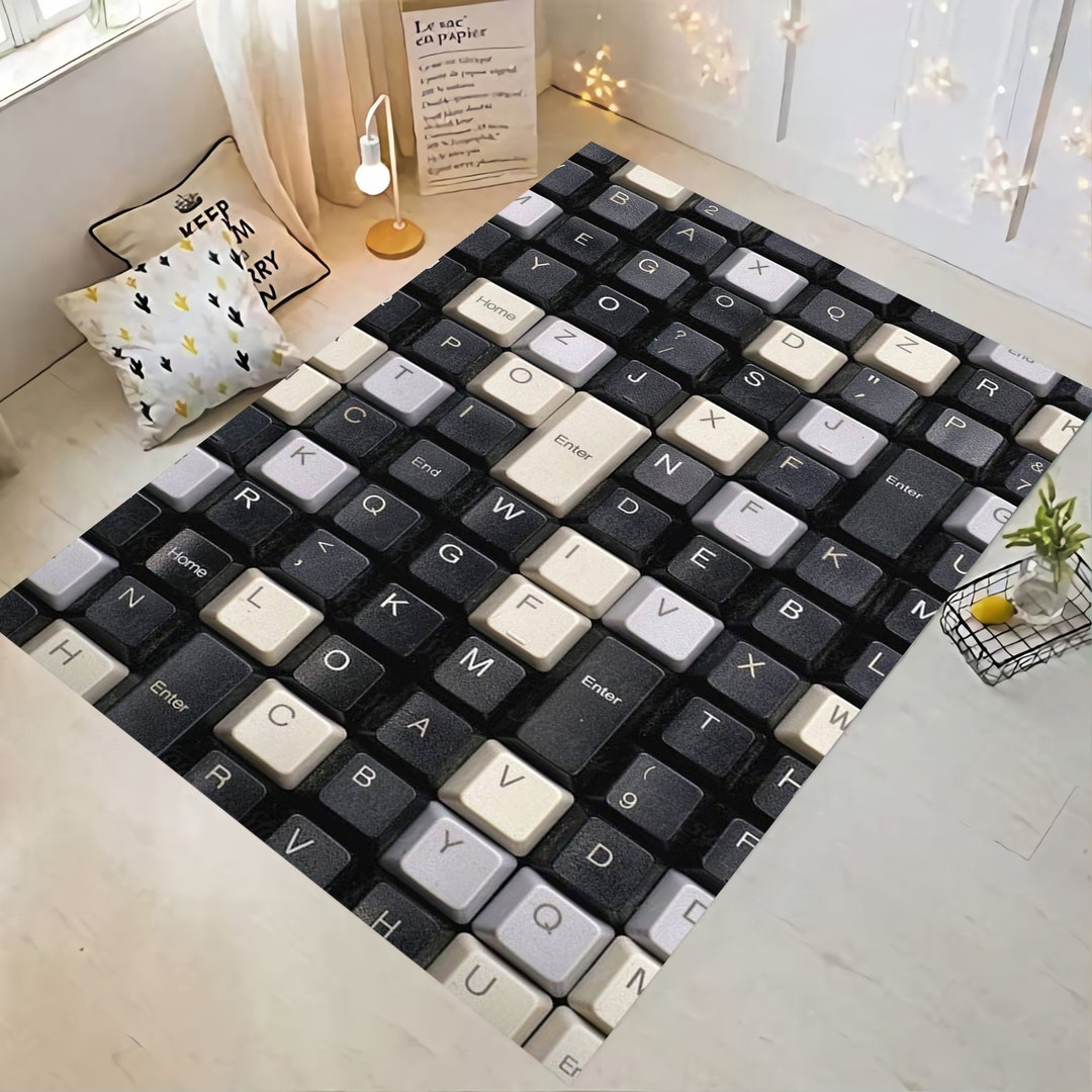 Keyboard Rug,it Decor Rug,runner Rug,hallway Keyboard Rug,stair ...
