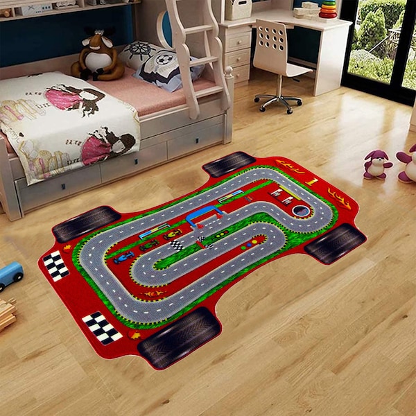 Race Track Rug - Etsy