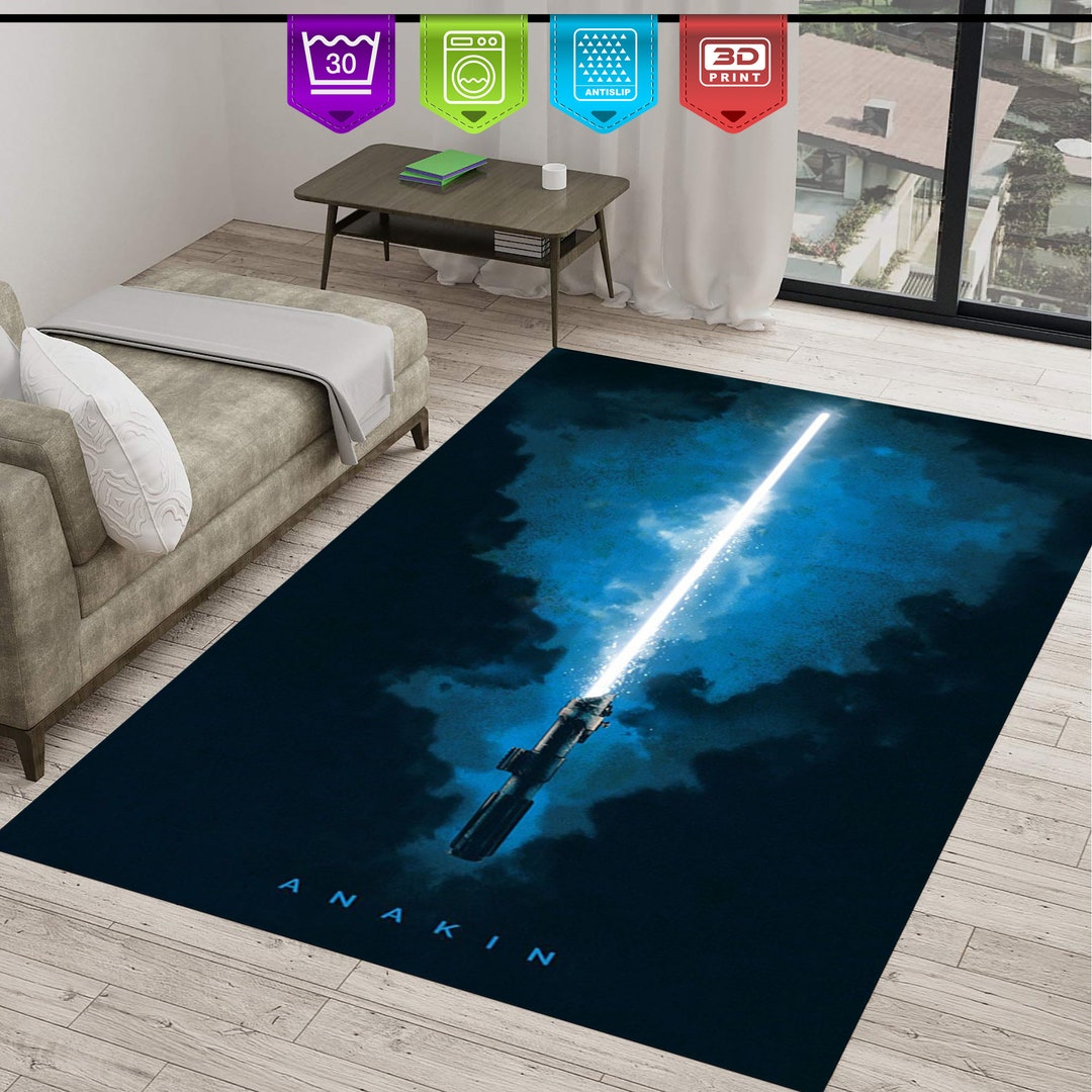 Starwars Rug,laser Sword,mandalorian Themed Rug,rugarts Svg,kids Room ...