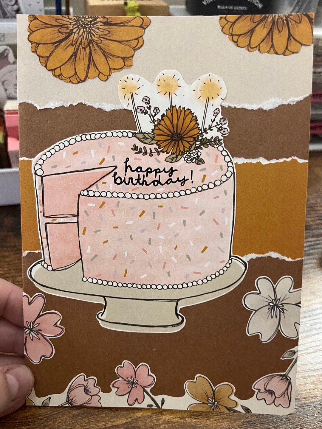 Handmade Happy Birthday Card - Etsy