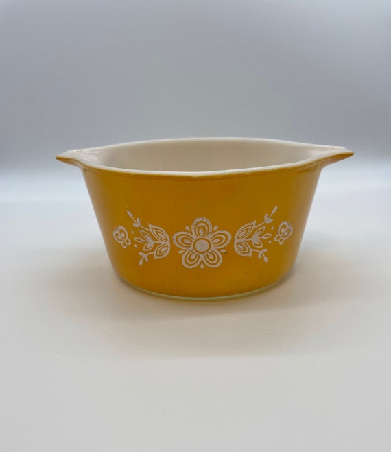 Dining & Serving Home & Living VINTAGE Pyrex 1 Qt 473 yellow Cinderella ...