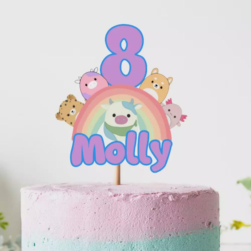 Mallow Cake Topper - Etsy UK