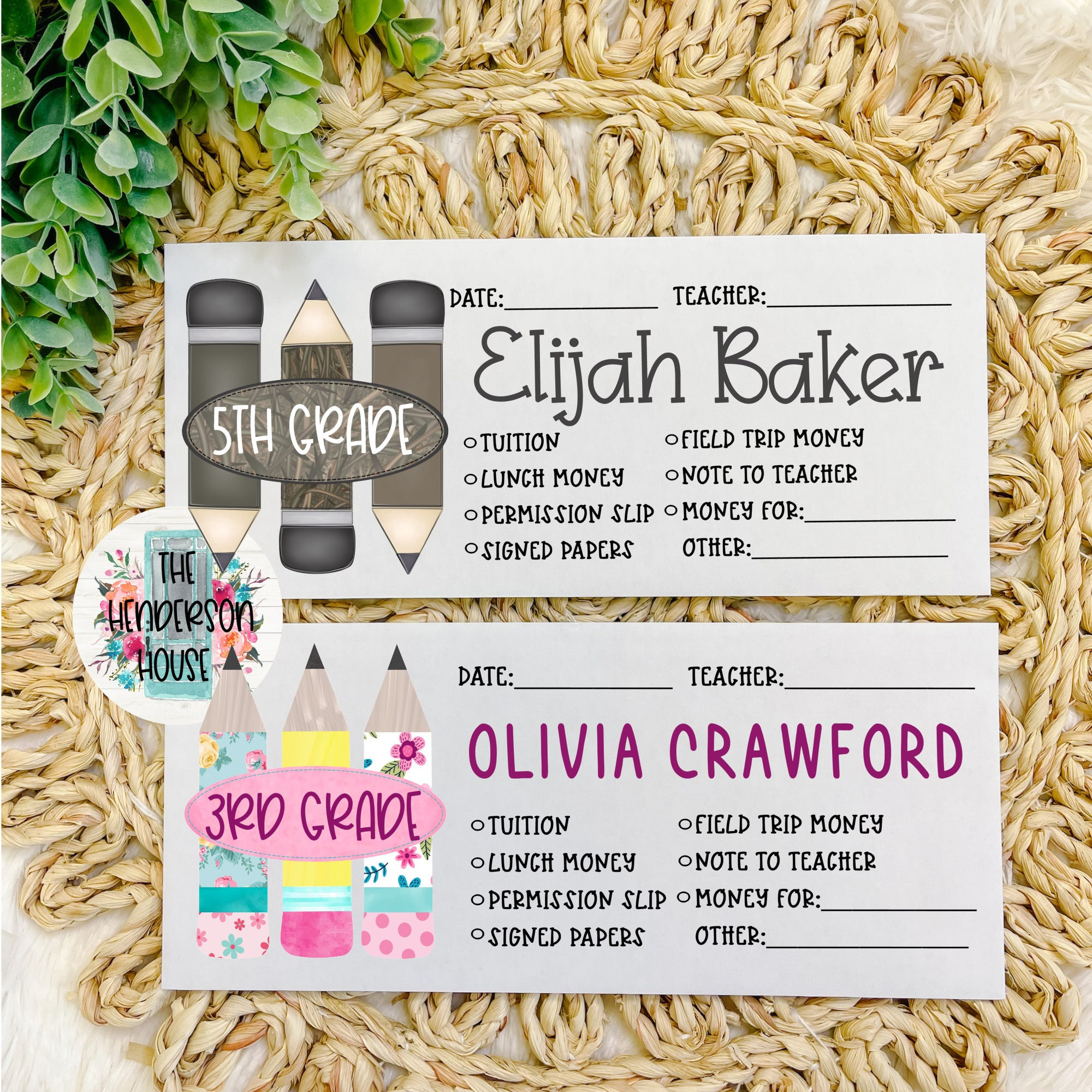 Back to School Envelopes | School Stationary | Personalized Envelopes ...