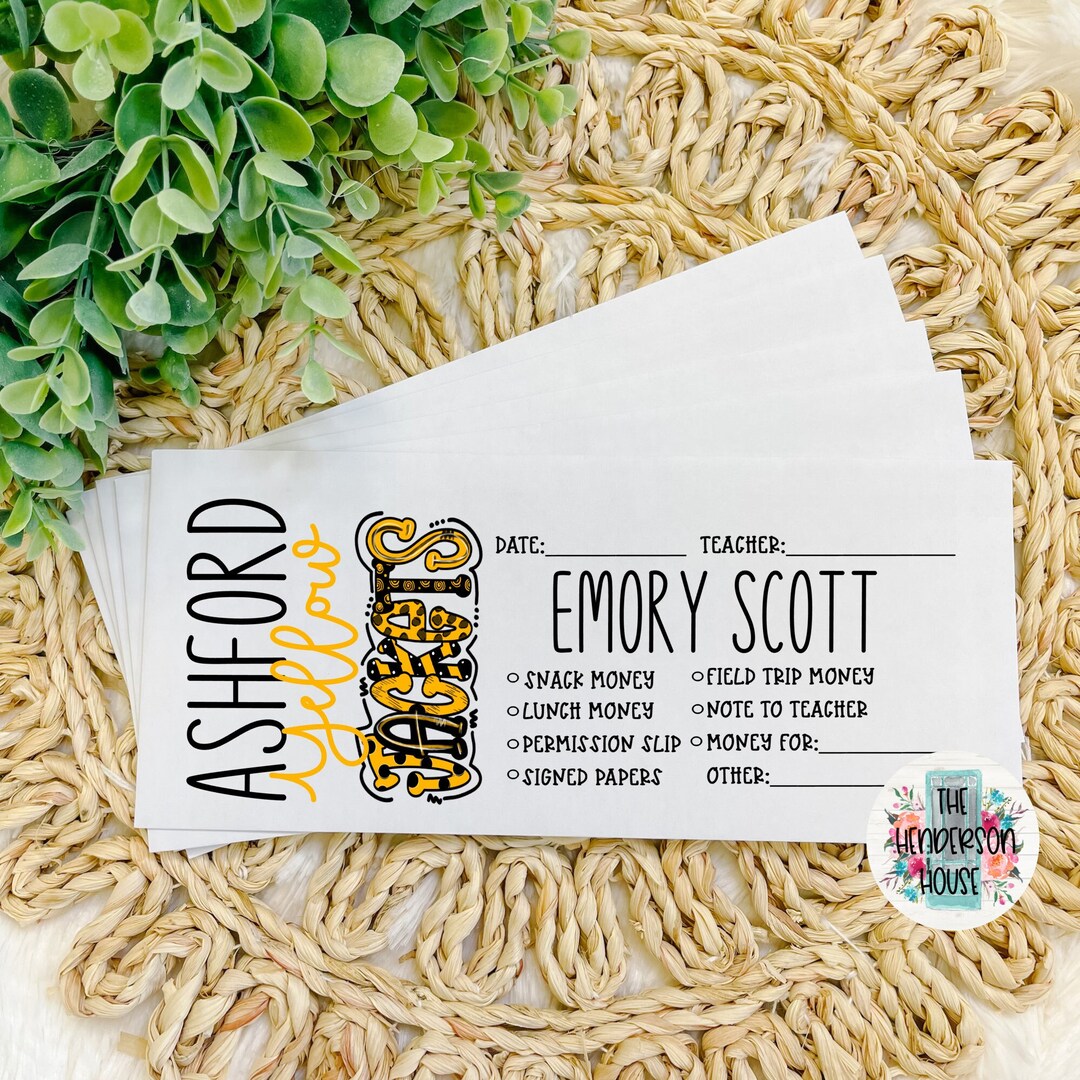 Back to School Envelopes | School Stationary | Personalized Envelopes ...