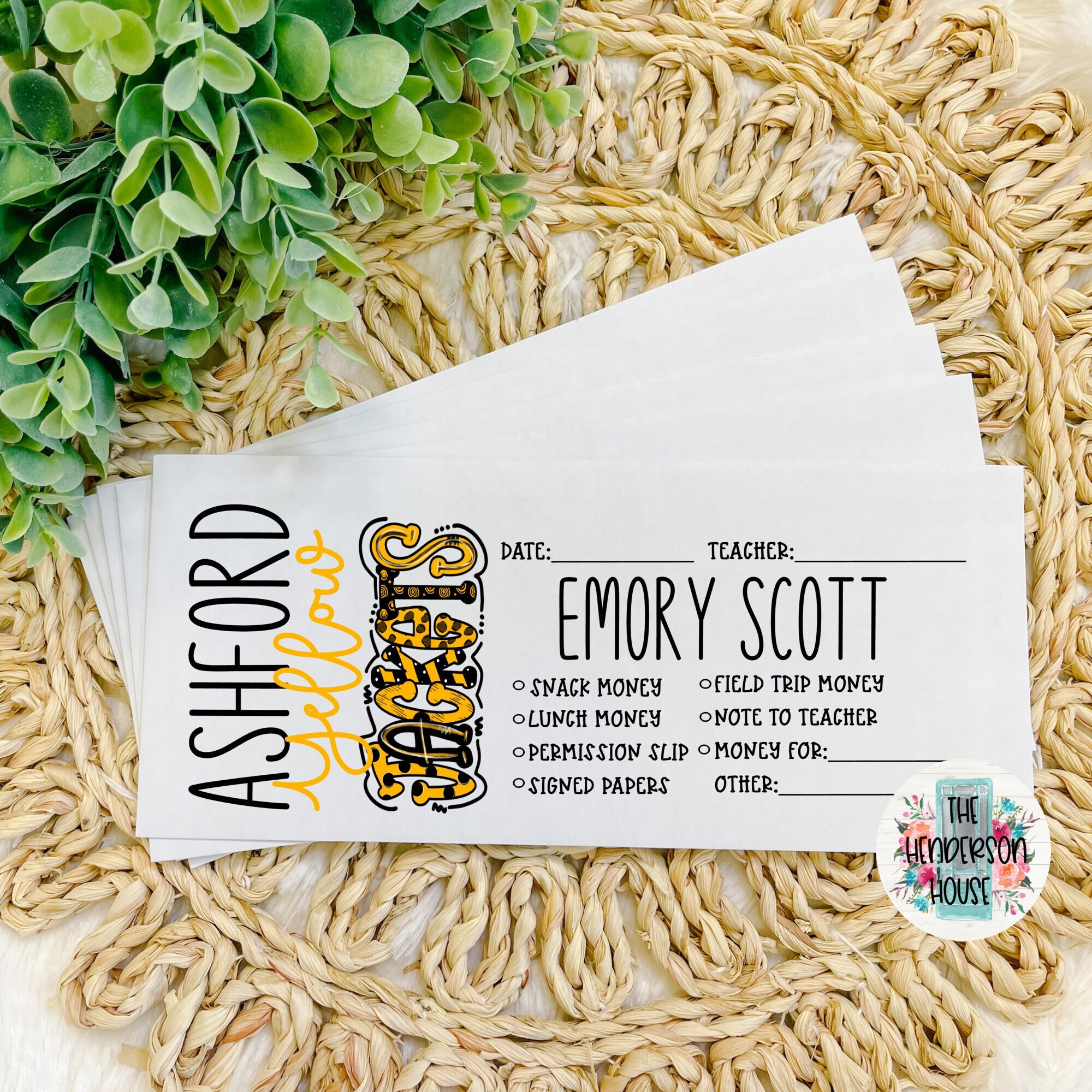 Back to School Envelopes | School Stationary | Personalized Envelopes ...