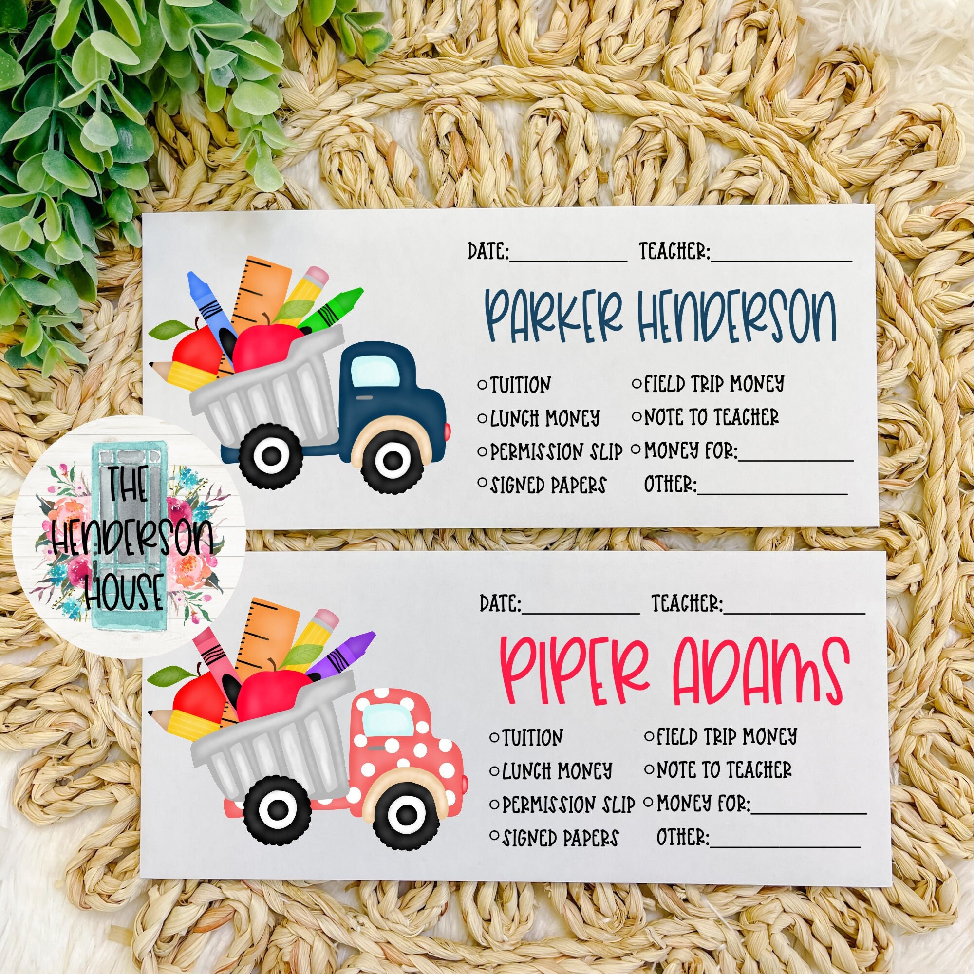 Back to School Envelopes School Stationary Personalized - Etsy