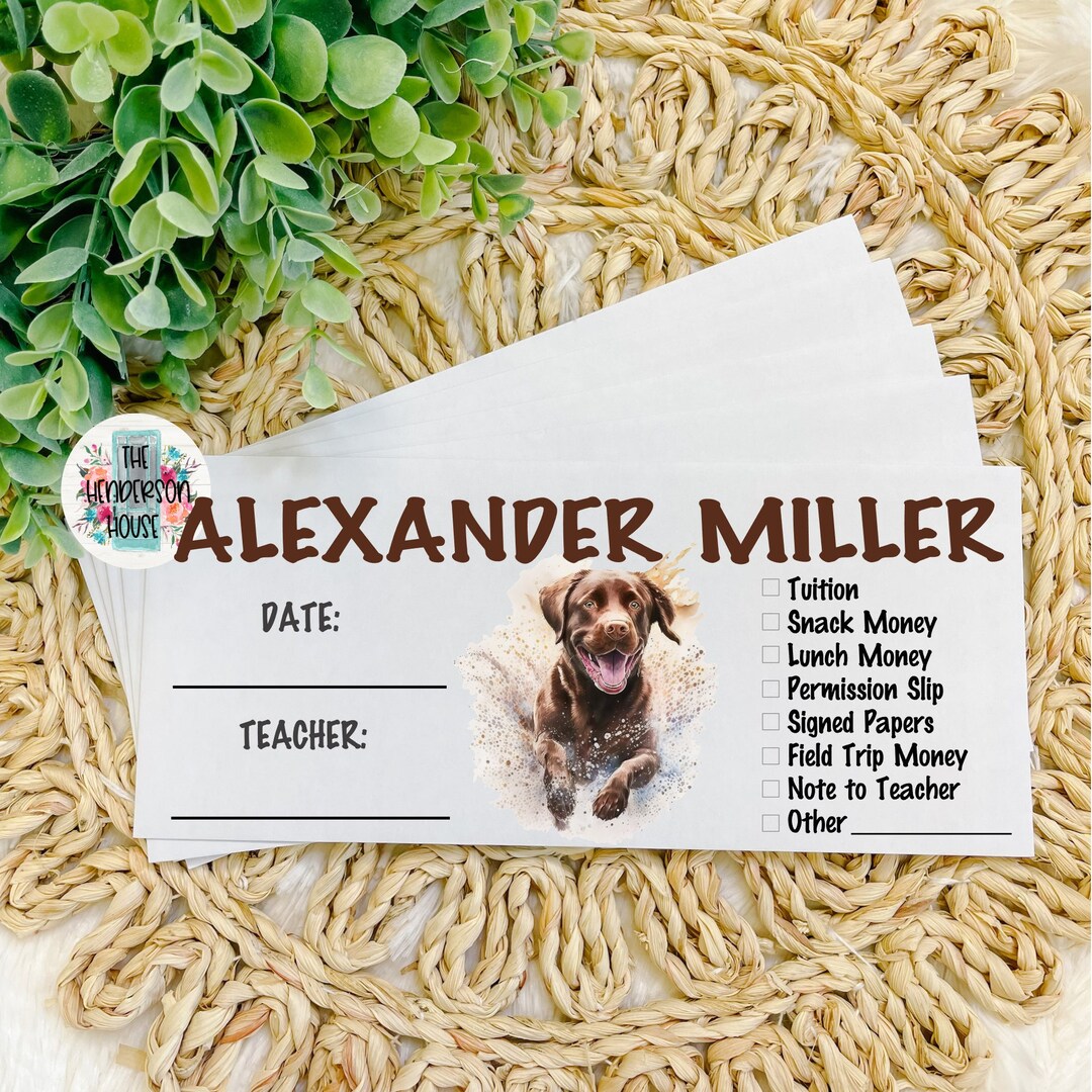 Back to School Envelopes | School Stationary | Personalized Envelopes ...