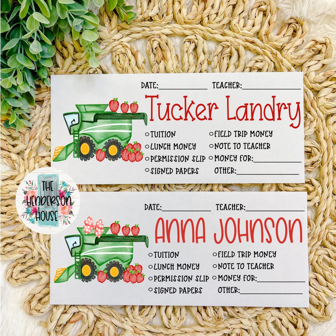 Back to School Envelopes School Stationary Personalized Envelopes for ...