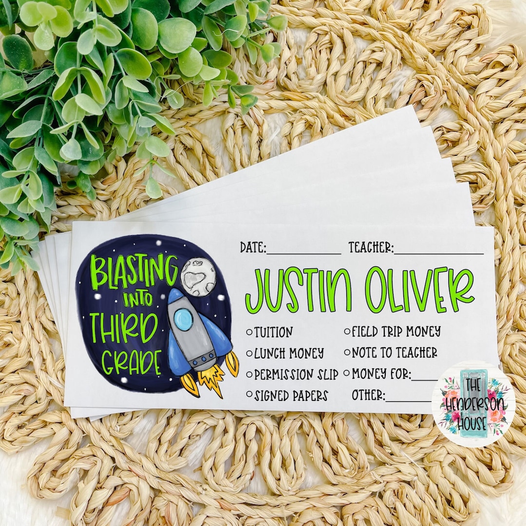 Back to School Envelopes | School Stationary | Personalized Envelopes ...